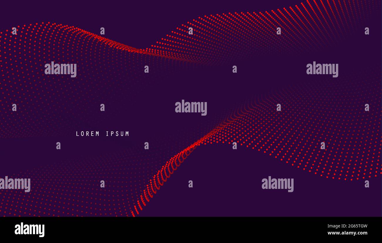 Vector background with color abstract wave dots Stock Vector Image & Art - Alamy