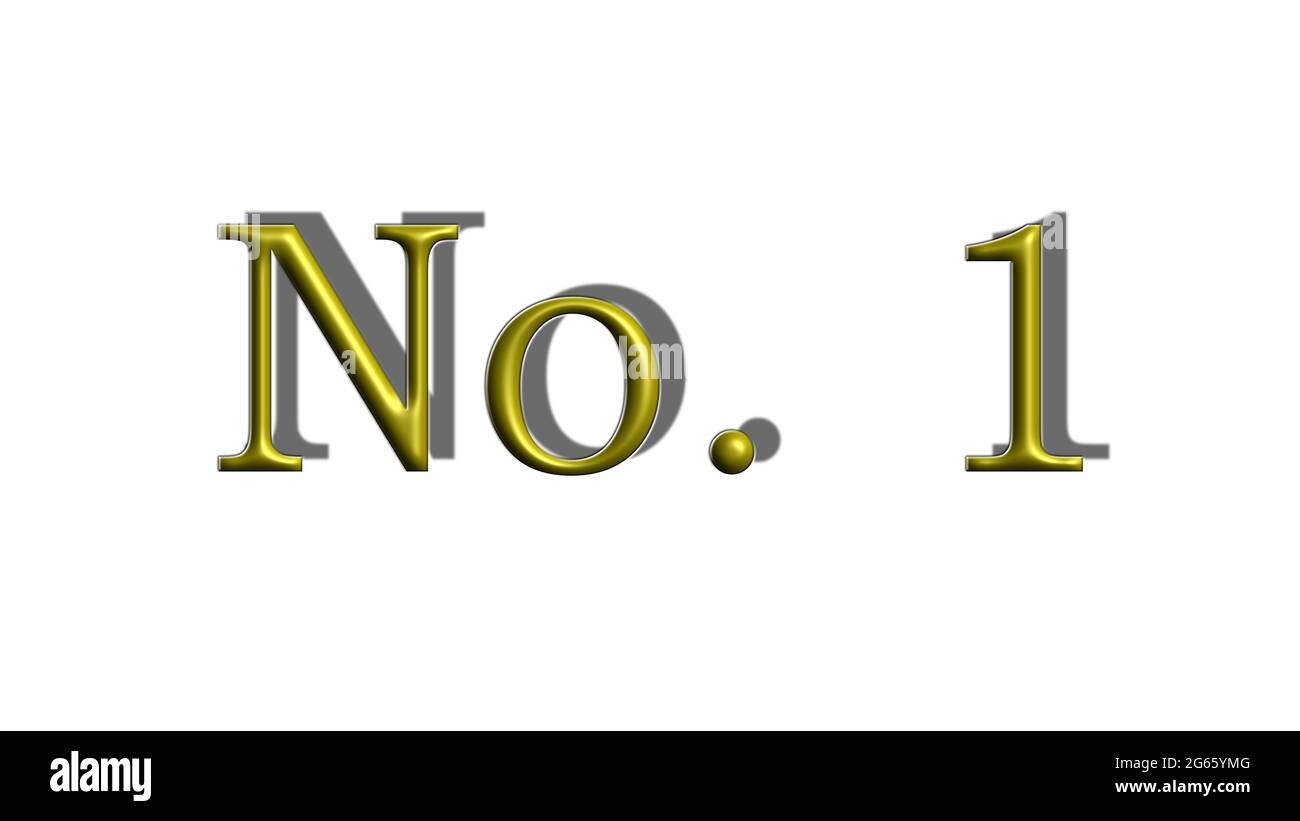 no 1 gold 3d optic first place Stock Photo - Alamy