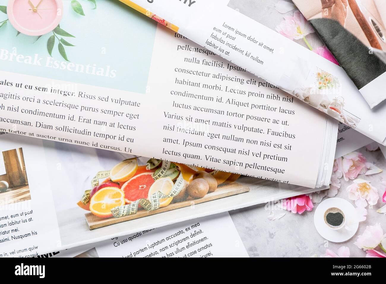 Different newspapers as background, closeup Stock Photo - Alamy