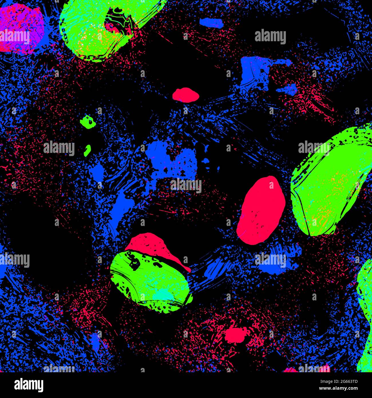 Black Light Paint Splatter