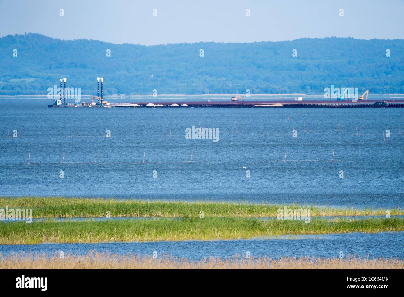 Aestian Island, artificial island under construction on Vistula Lagoon ...