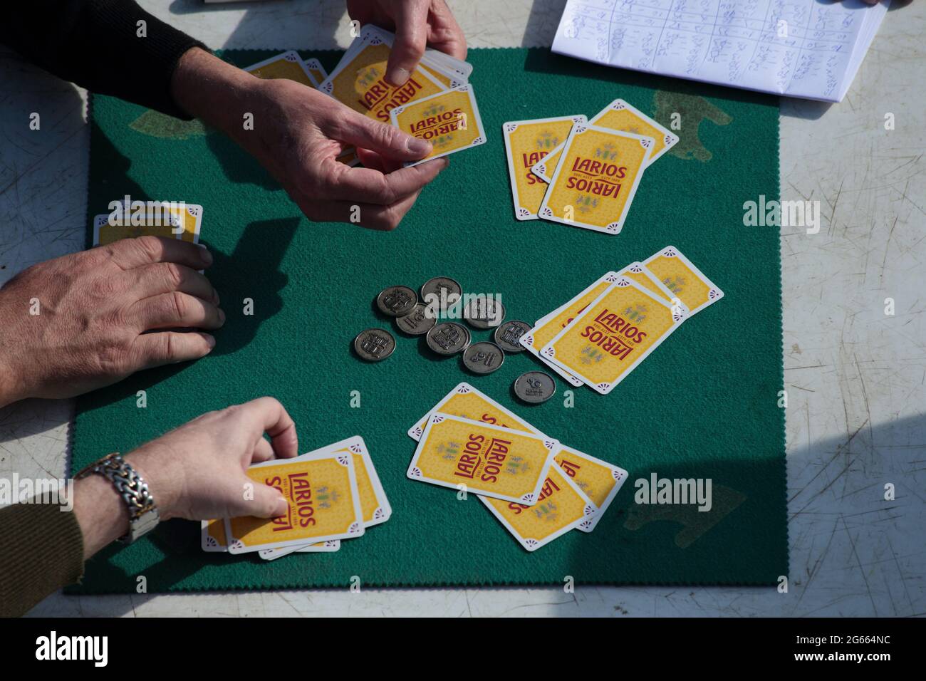 Barcelona, card game Stock Photo - Alamy