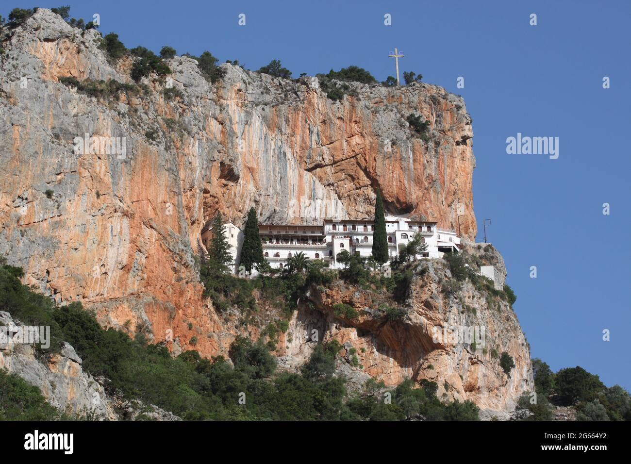 Elonis Monastery, Greece Stock Photo - Alamy