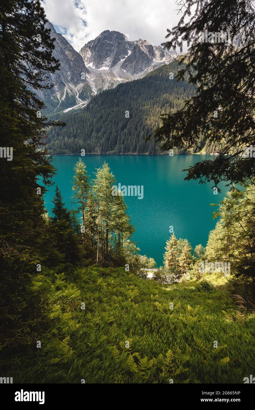 Dolomites - Lake Anterselva near the Austrian border, Italian Tirol ...