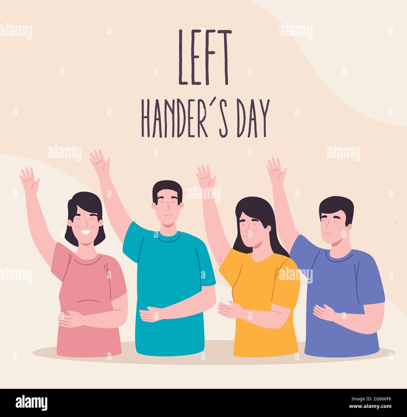 Happy left handers day Stock Vector Images - Alamy