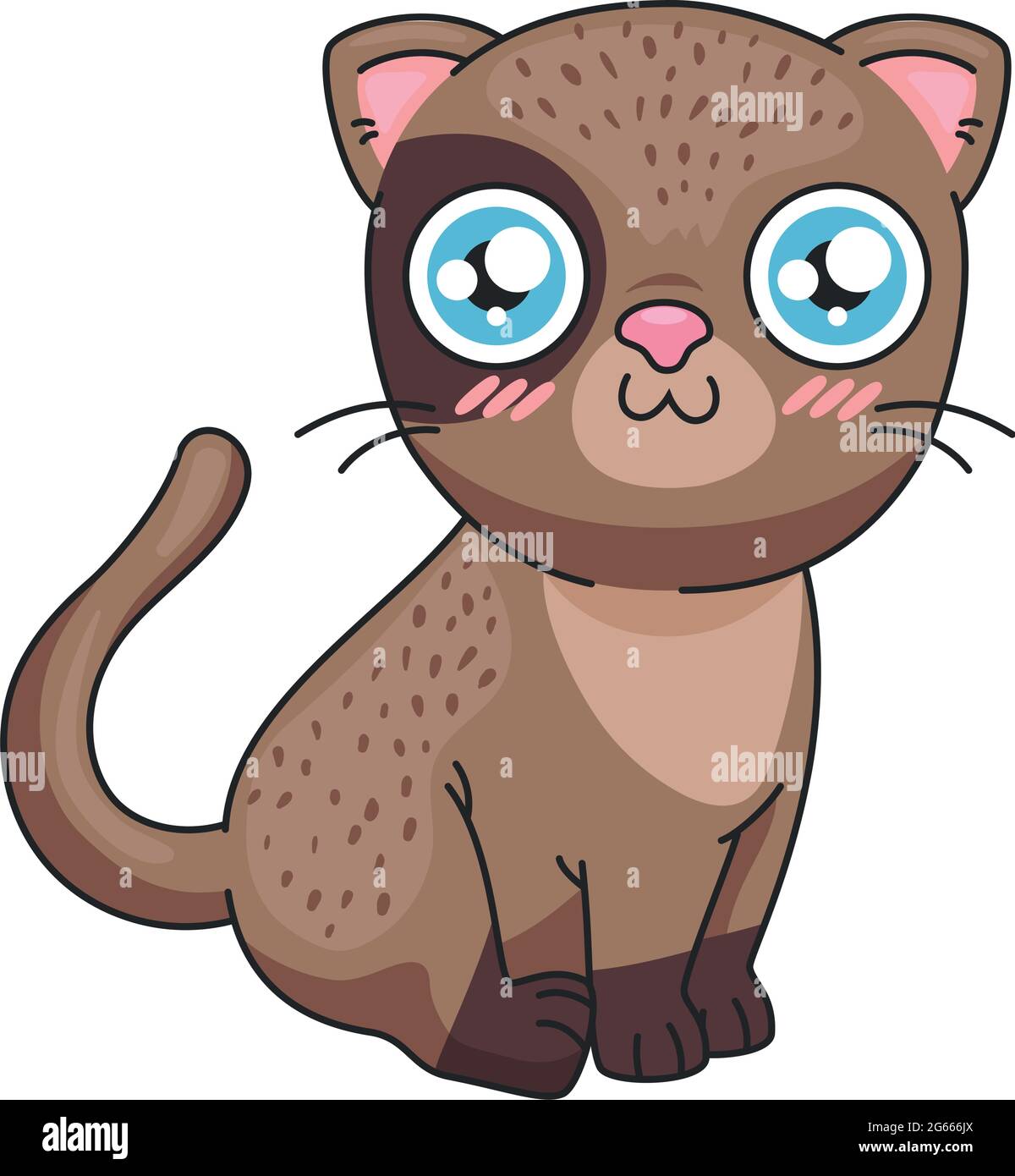 brown cat cartoon Stock Vector Image & Art - Alamy
