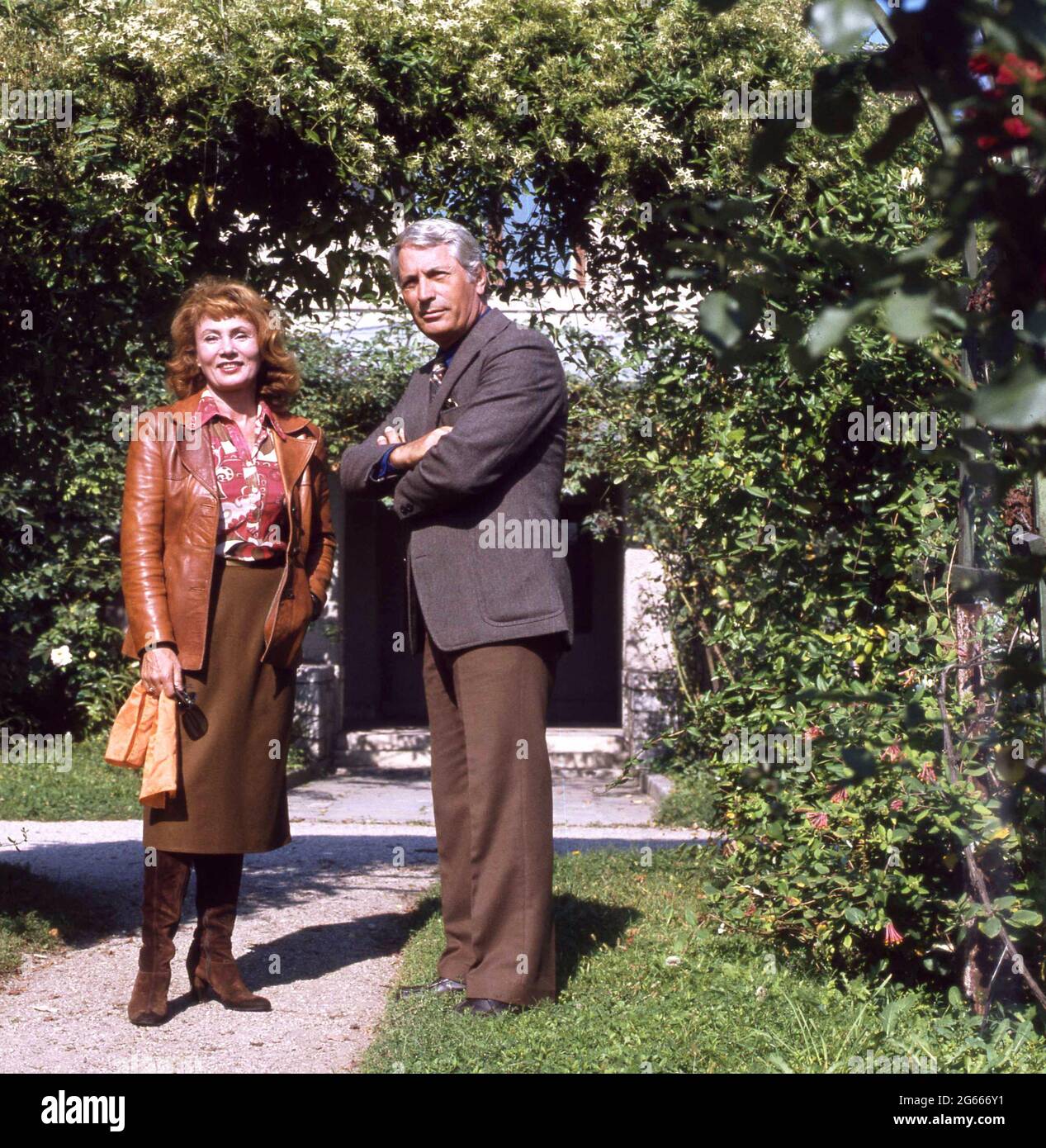 Bucharest, Romania, approx. 1979. Romanian actress Marga Barbu & artist ...