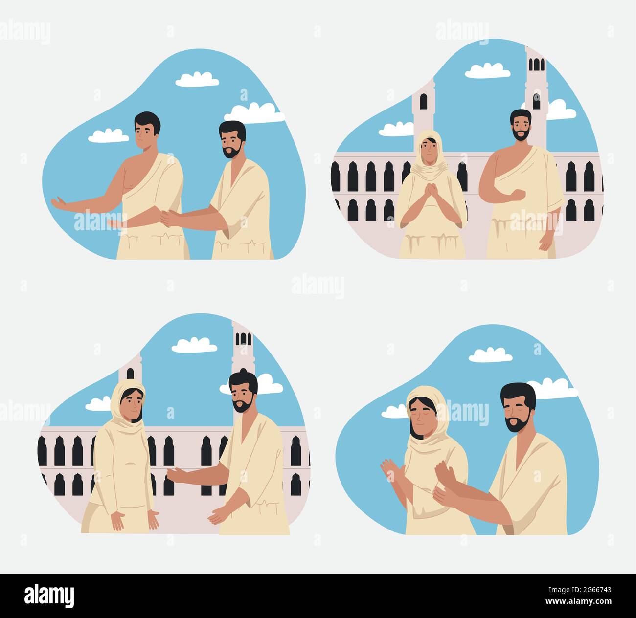 Hajj mabrur people set Stock Vector Image & Art - Alamy