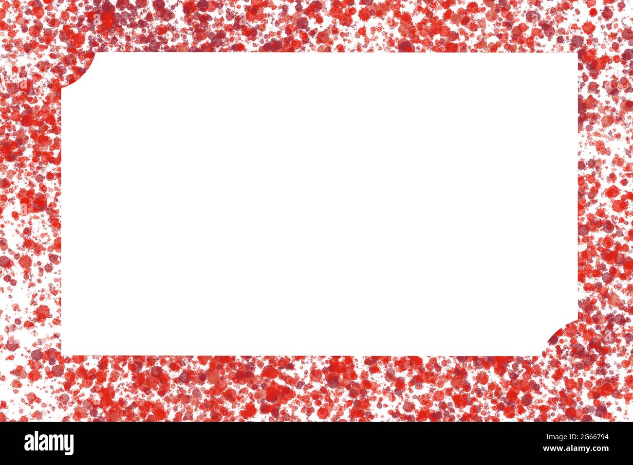 A Rectangle Border with a Red Splatter Texture Stock Photo - Alamy