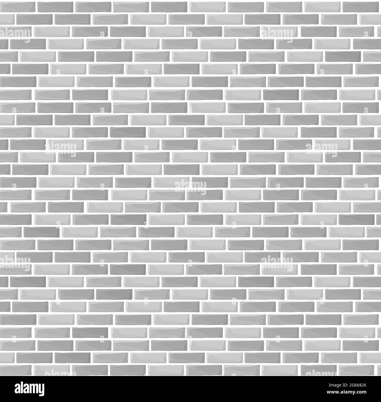 Gray brick wall texture - vector seamless architectural pattern for ...