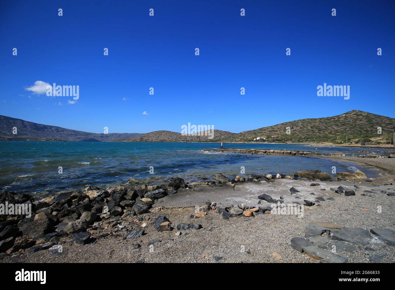 Spinalonga and plaka beach hi-res stock photography and images - Alamy