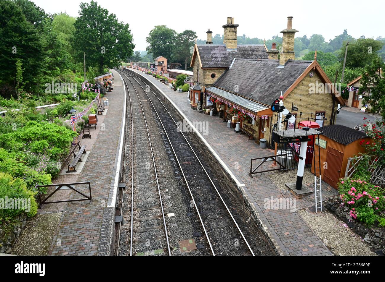 Arley station on the Severn valley railway Stock Photo - Alamy