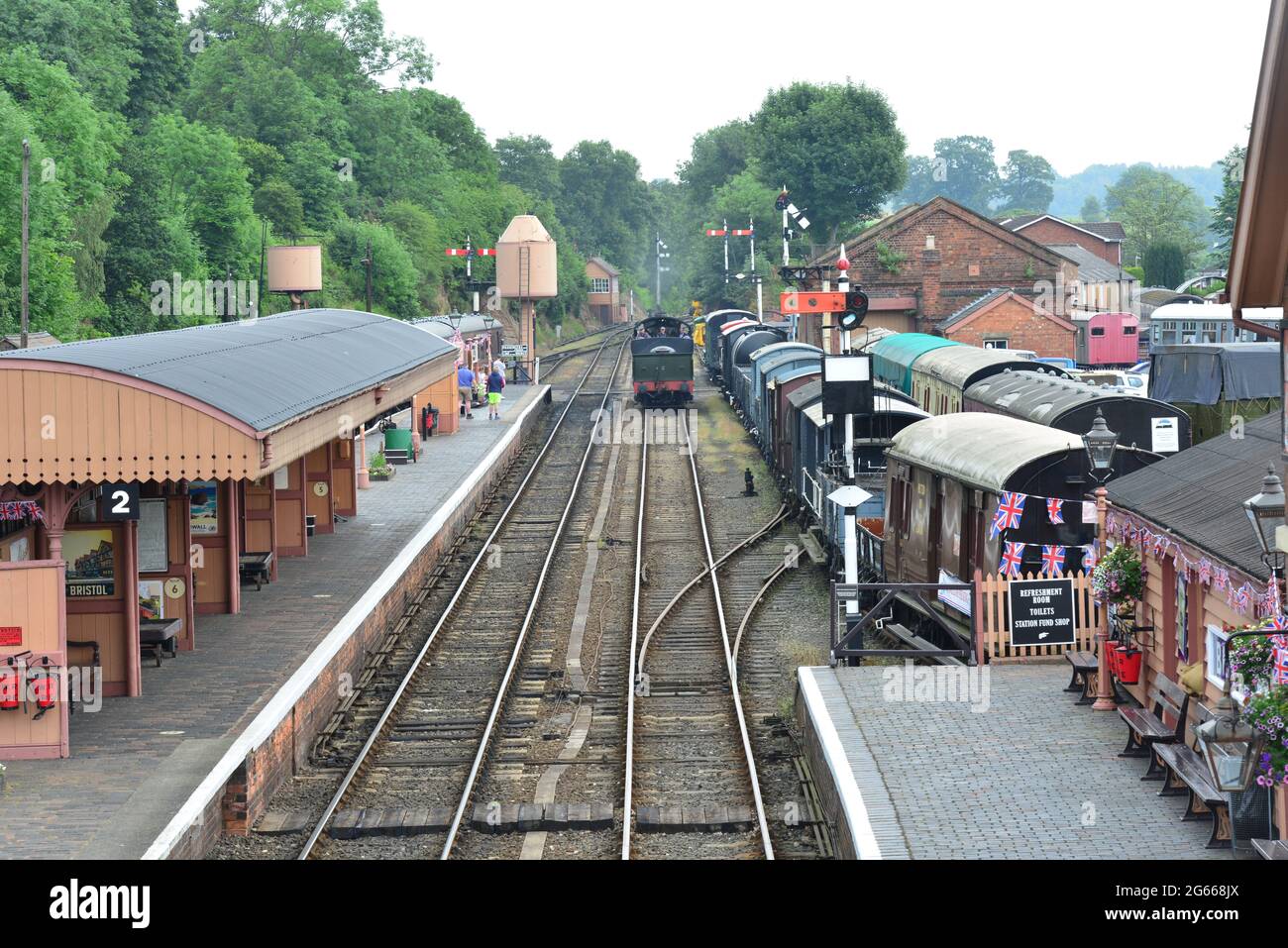 2857 a GWR freight steam engine Stock Photo - Alamy