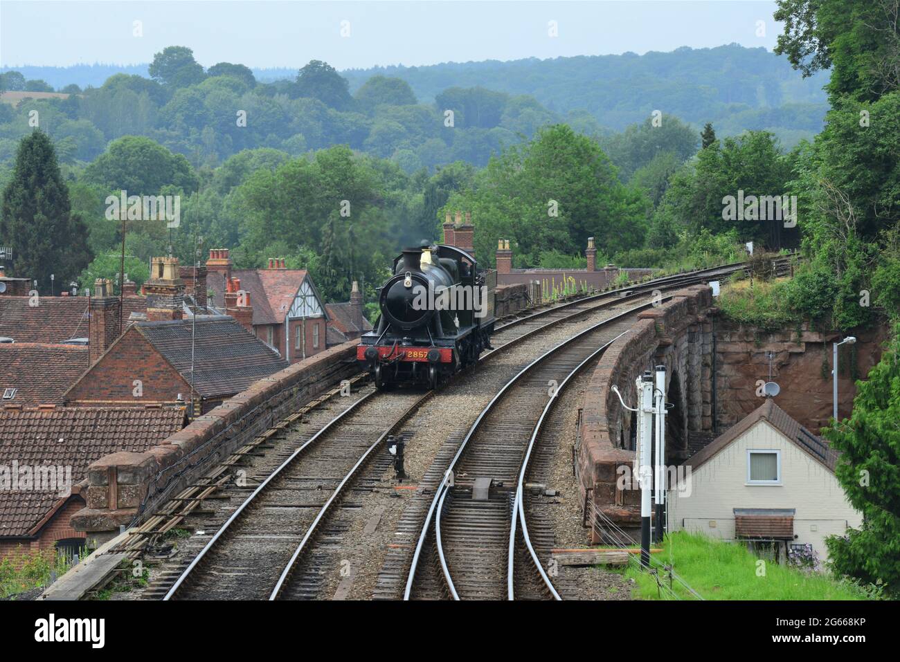2857 a GWR freight steam engine Stock Photo - Alamy