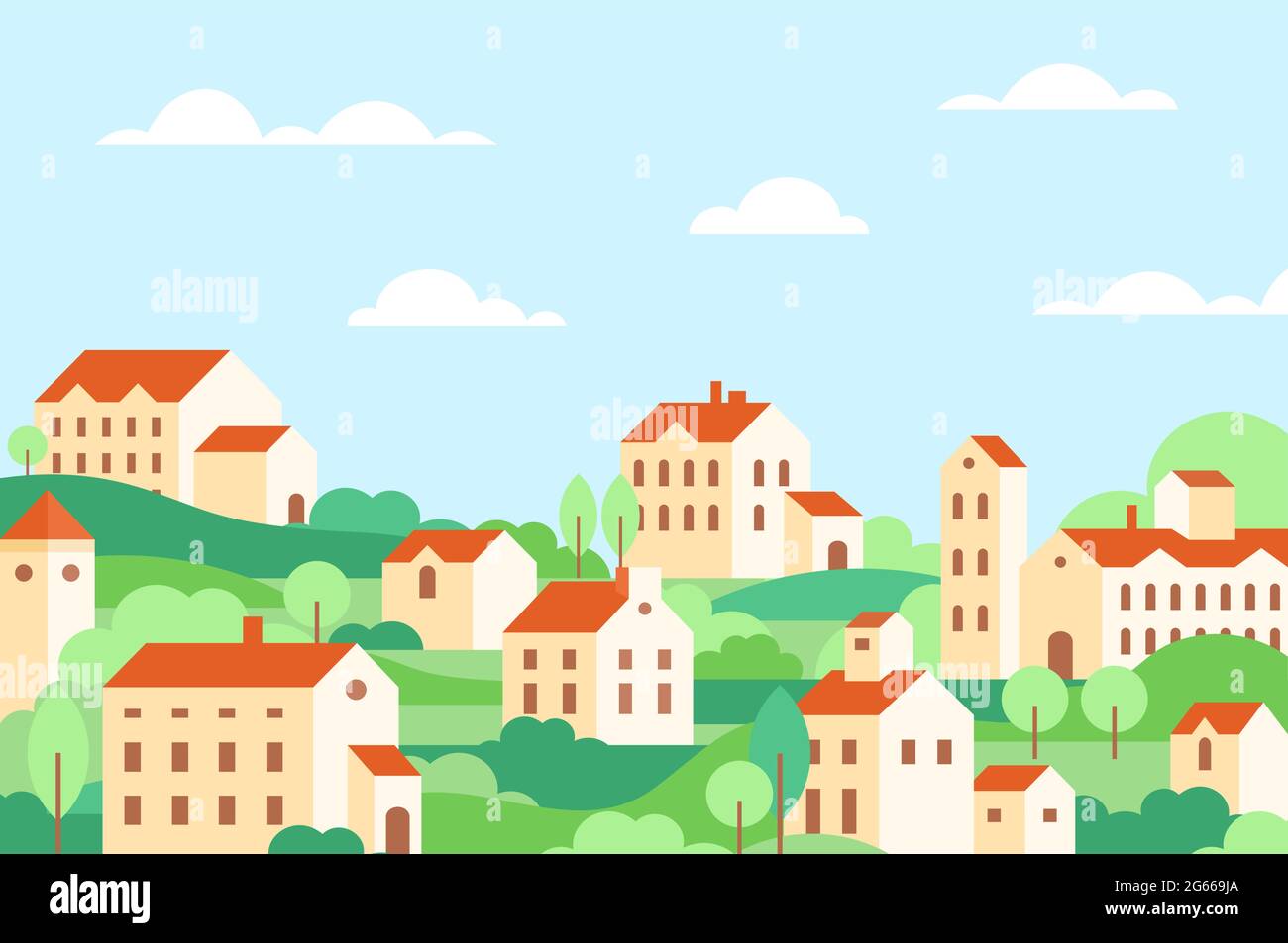 Architecture housing exterior community Stock Vector Images - Alamy