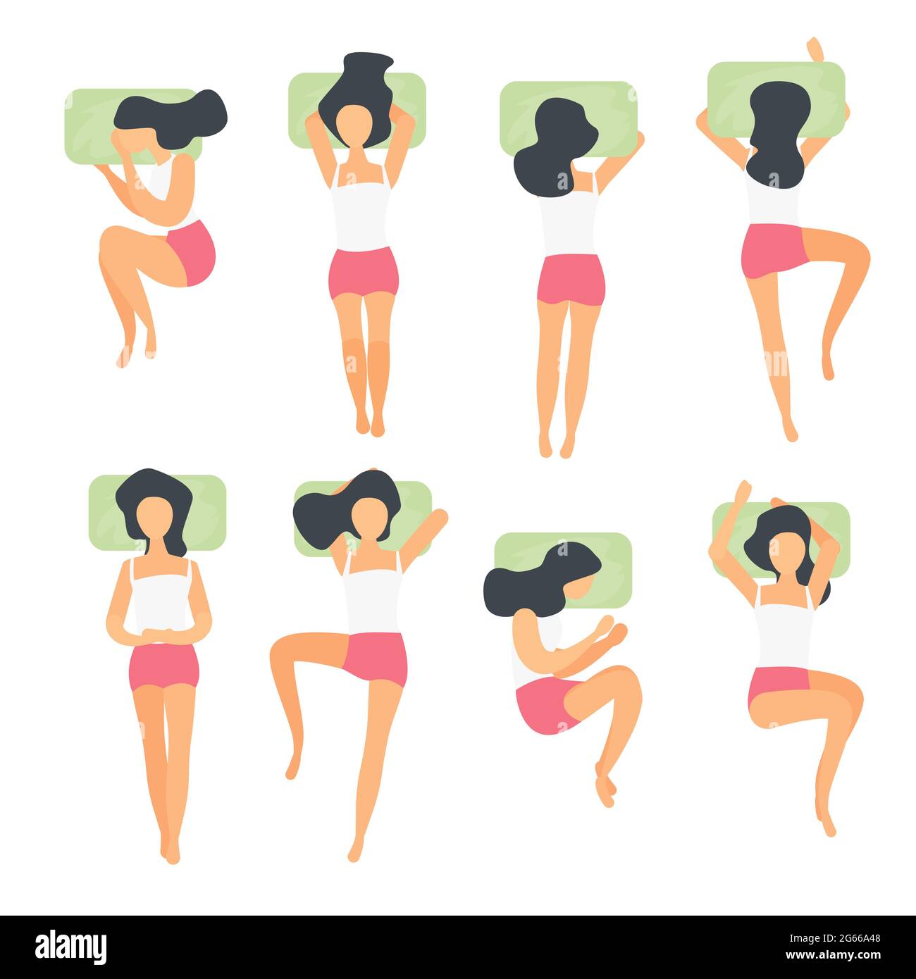 Girls Sleeping Positions