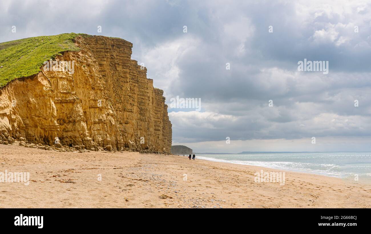 Famous cliffs at West Bay, Dorset Stock Photo - Alamy
