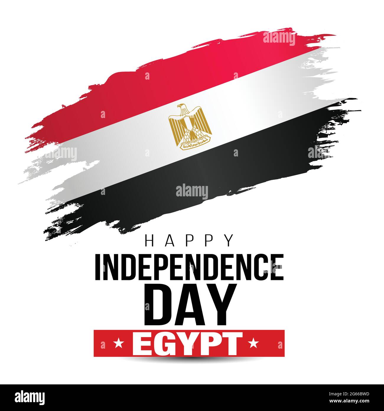 happy Independence day Egypt greetings. vector illustration design ...