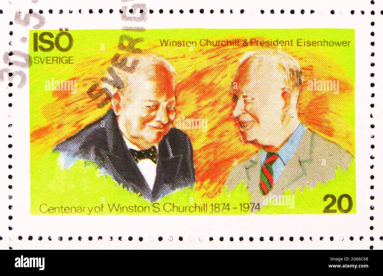 MOSCOW, RUSSIA - MARCH 22, 2020: Postage stamp printed in Cinderellas ...