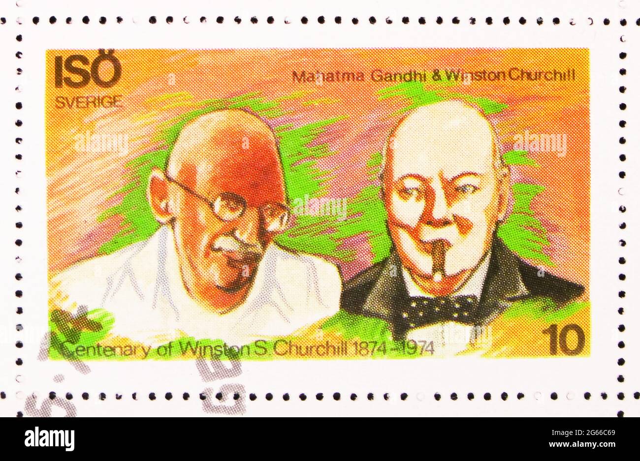 MOSCOW, RUSSIA - MARCH 22, 2020: Postage stamp printed in Cinderellas ...