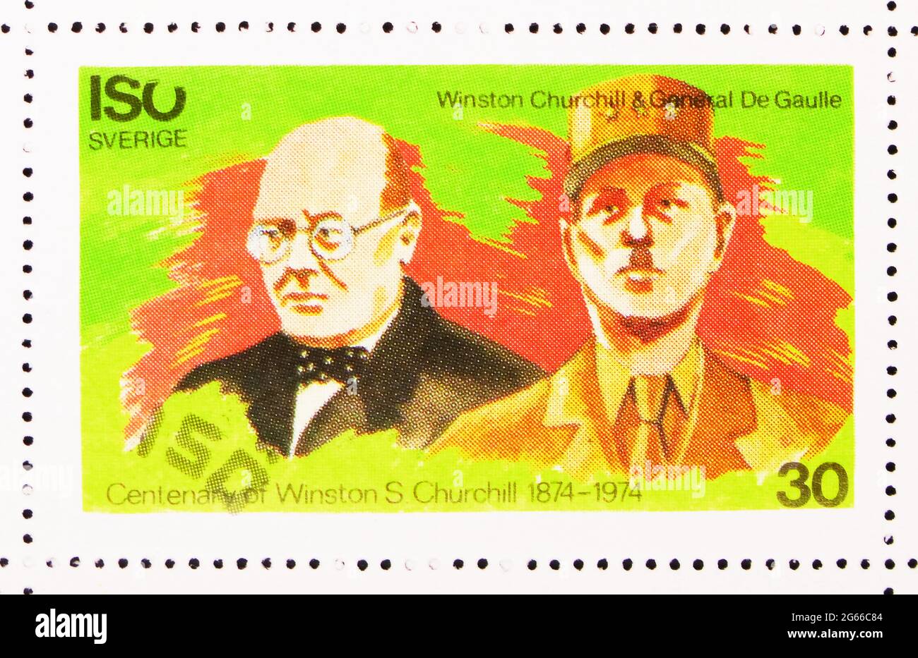 MOSCOW, RUSSIA - MARCH 22, 2020: Postage stamp printed in Cinderellas ...