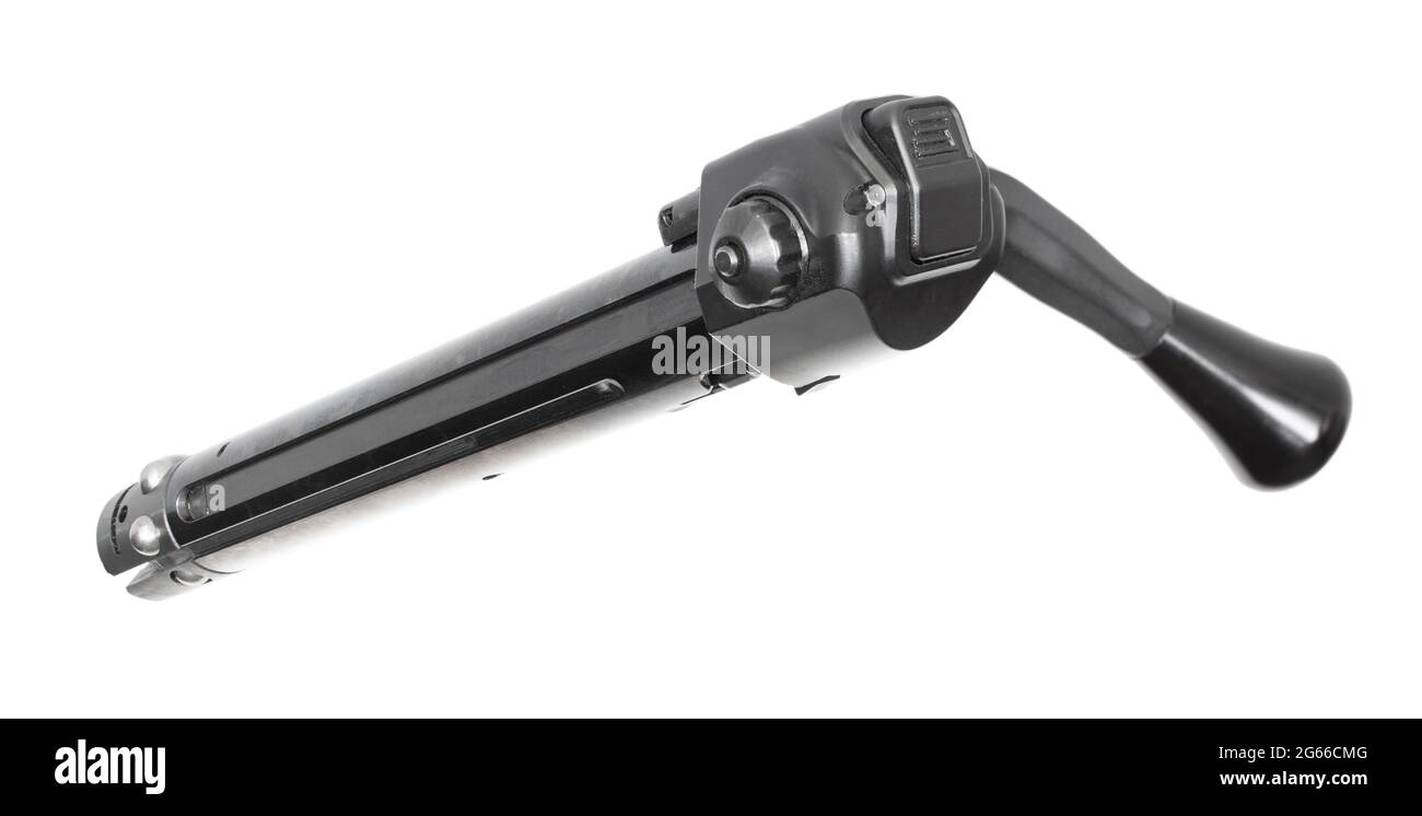 Bolt from a bolt action rifle isolated on a white background Stock ...