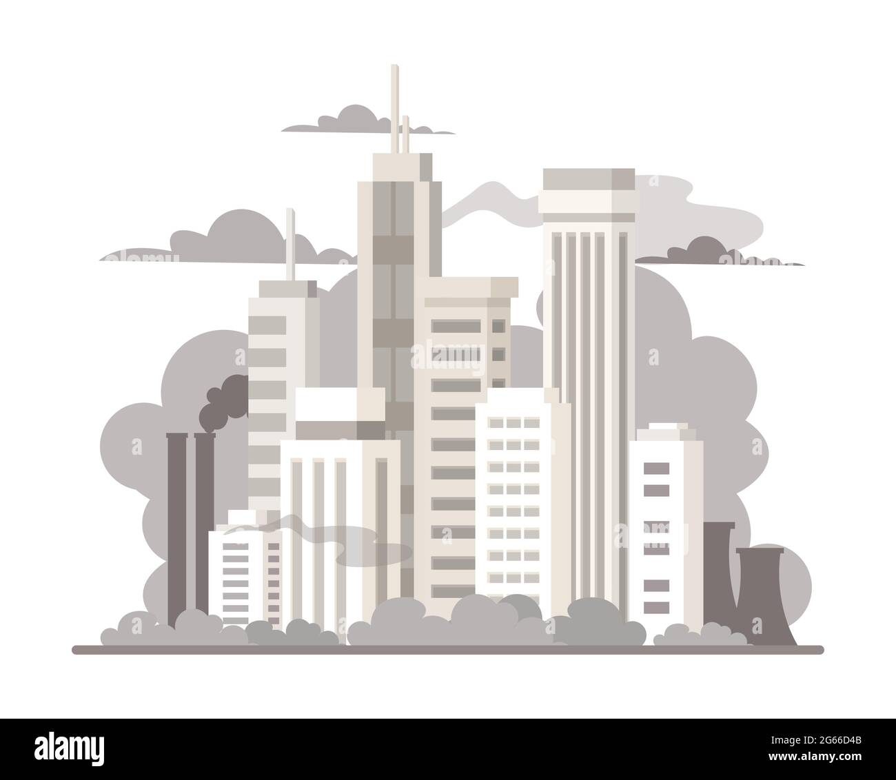 High smog air pollution Cut Out Stock Images & Pictures - Alamy