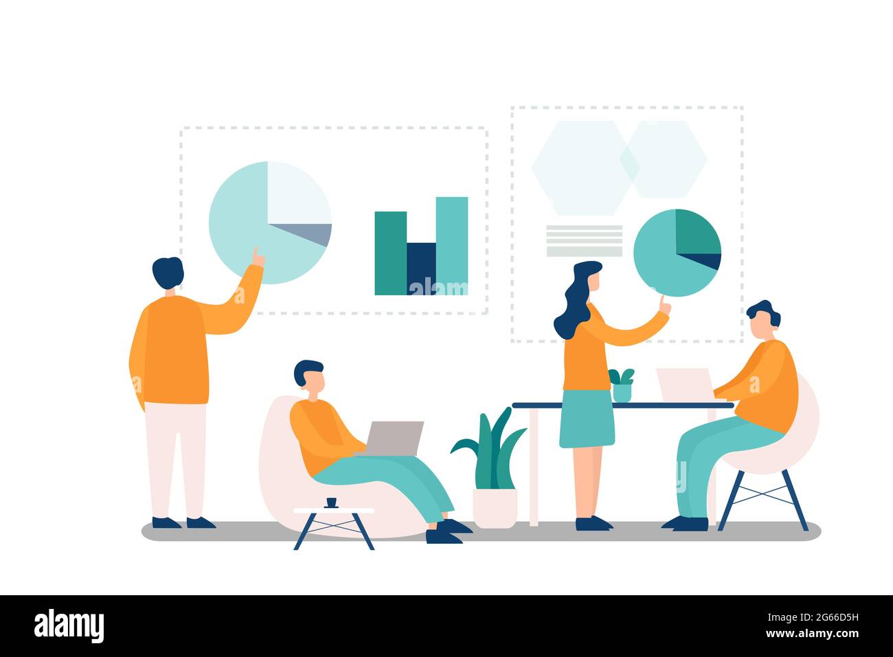 White background statistical graphs Cut Out Stock Images & Pictures - Alamy