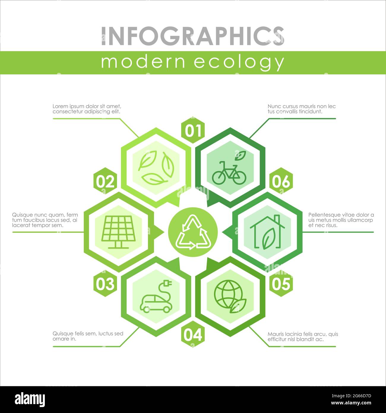Modern ecology infographic template colorful vector illustration Stock ...