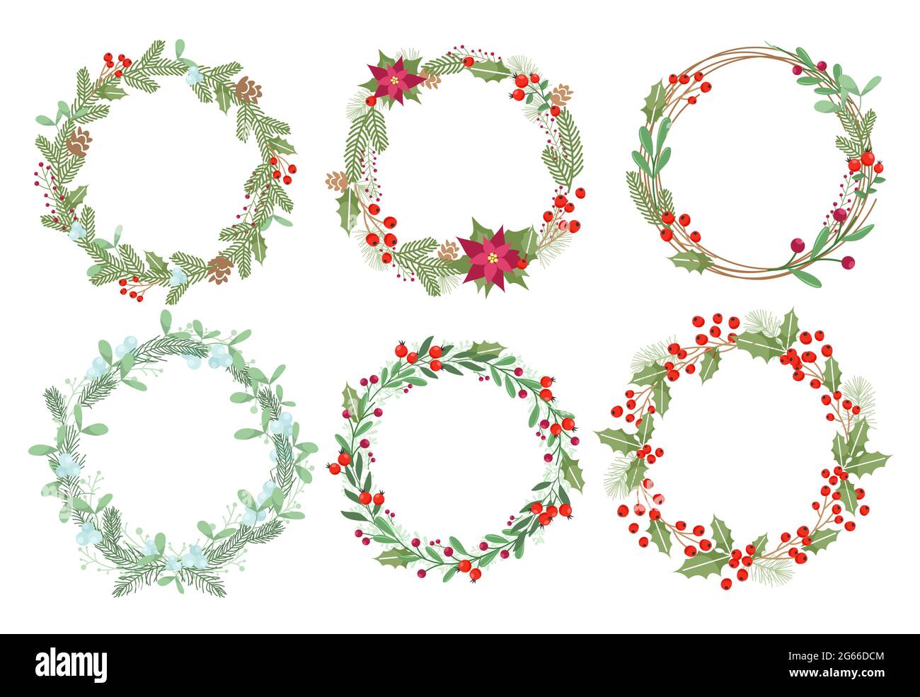 Poinsettia christmas border Stock Vector Images - Alamy