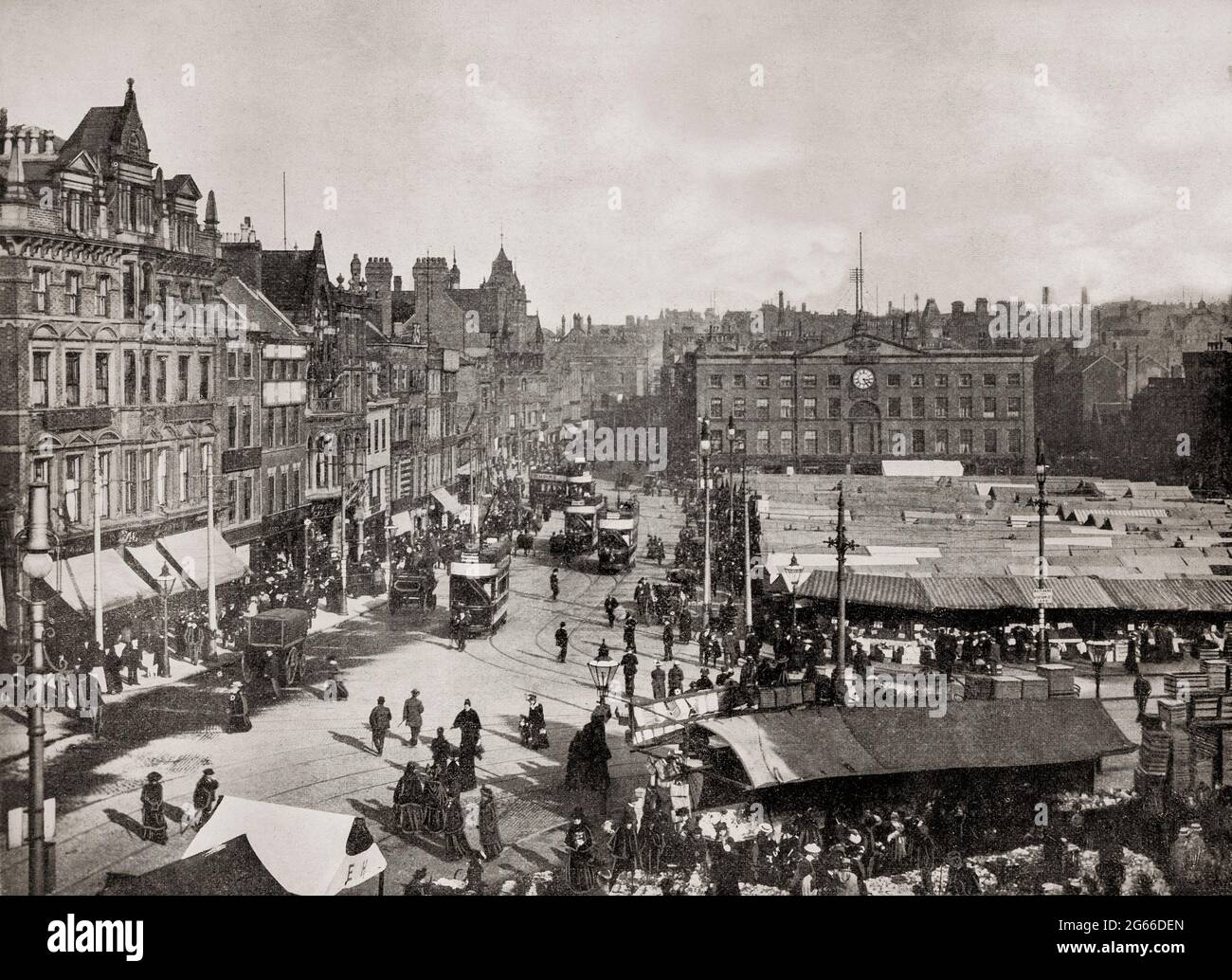 An early 20th century view of the Old Market Square, site of the annual ...