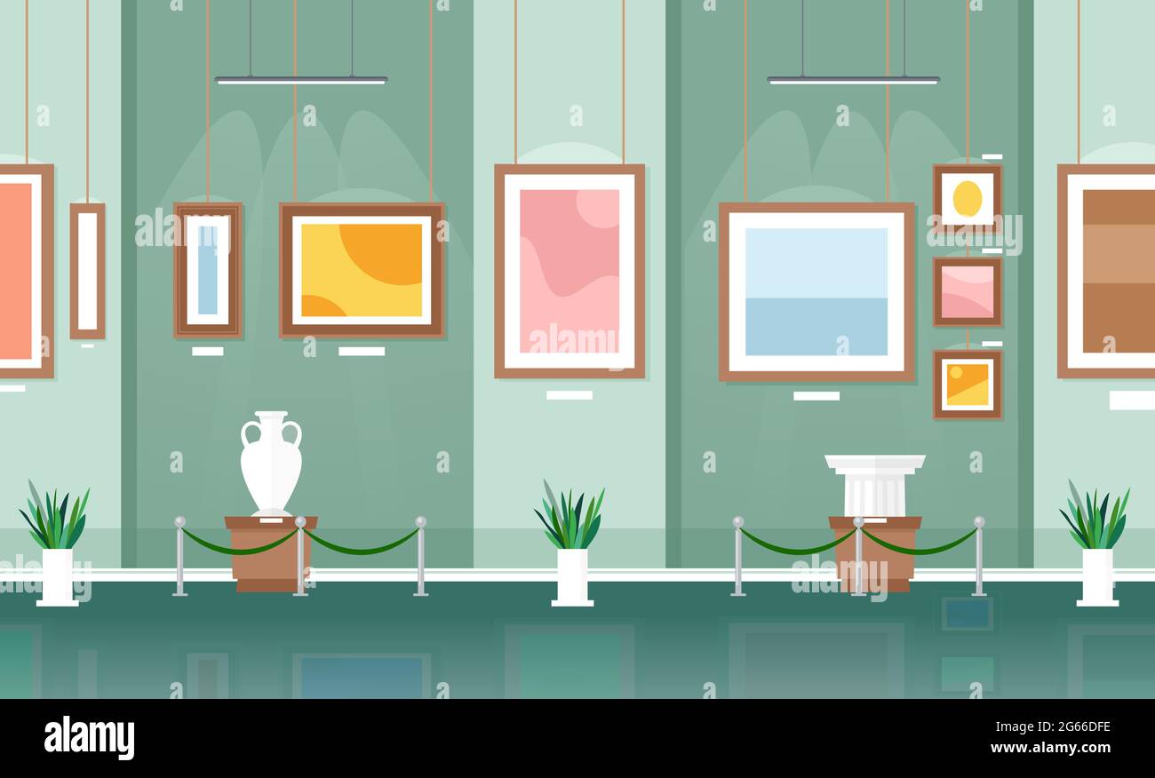 Interior exhibition hall Stock Vector Images - Alamy