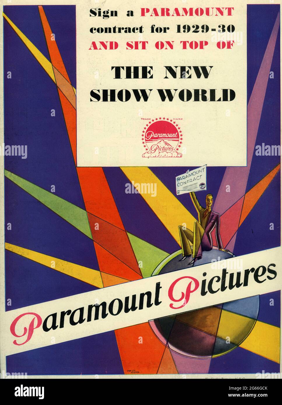 Back Page of the 1929-1930 PARAMOUNT EXHIBITORS BOOK featuring ...