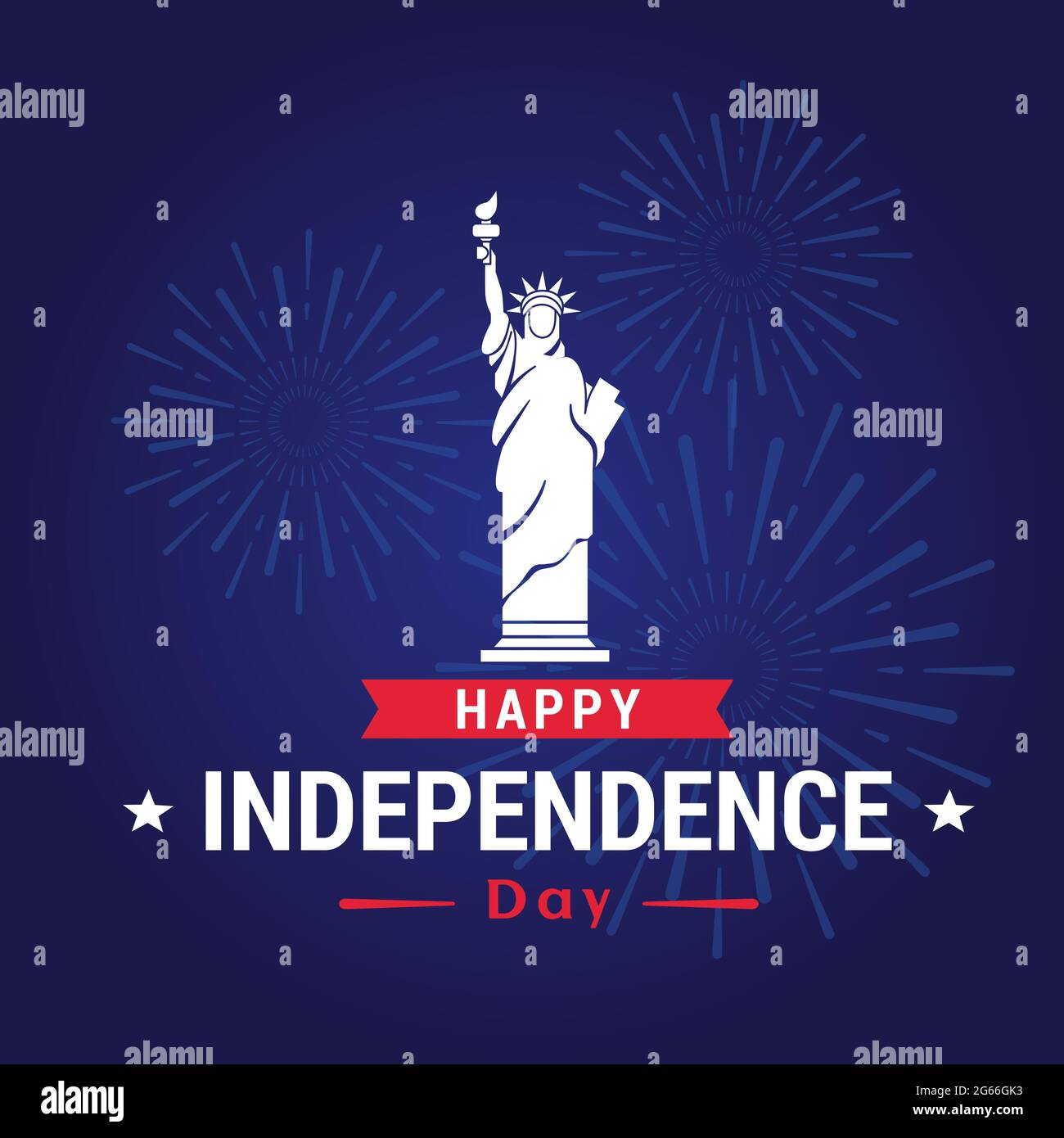 Vector illustration of Independence Day of USA. 4th of july ...