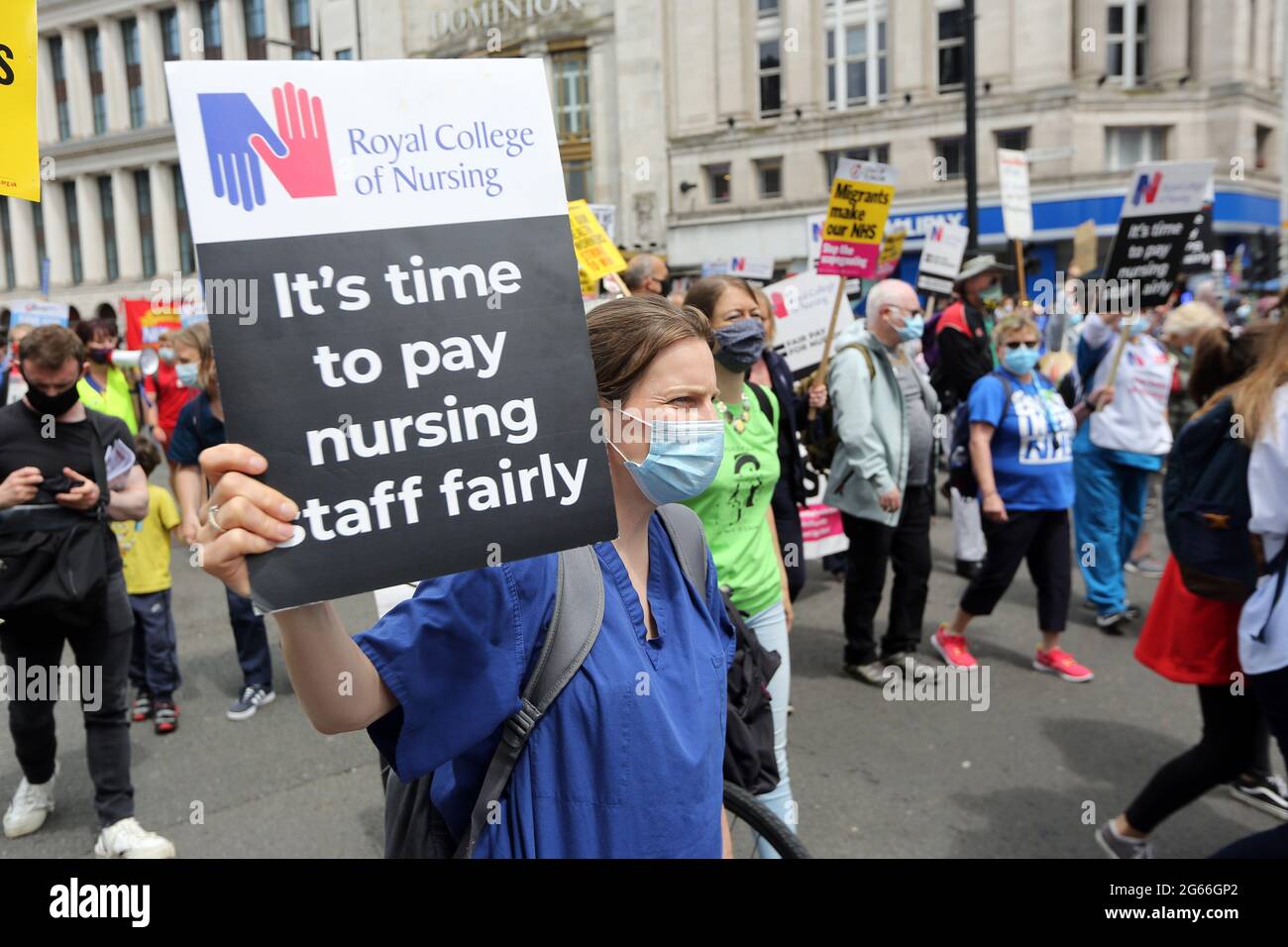 London, England, UK. 3rd July, 2021. UK's National Health Service (NHS ...