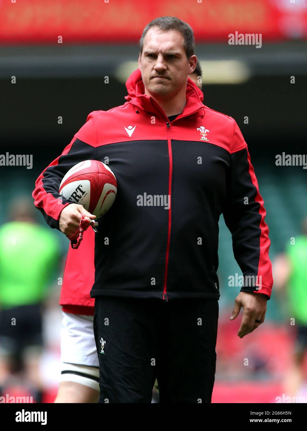Wales forward coach Gethin Jenkins before the Summer Series match at ...