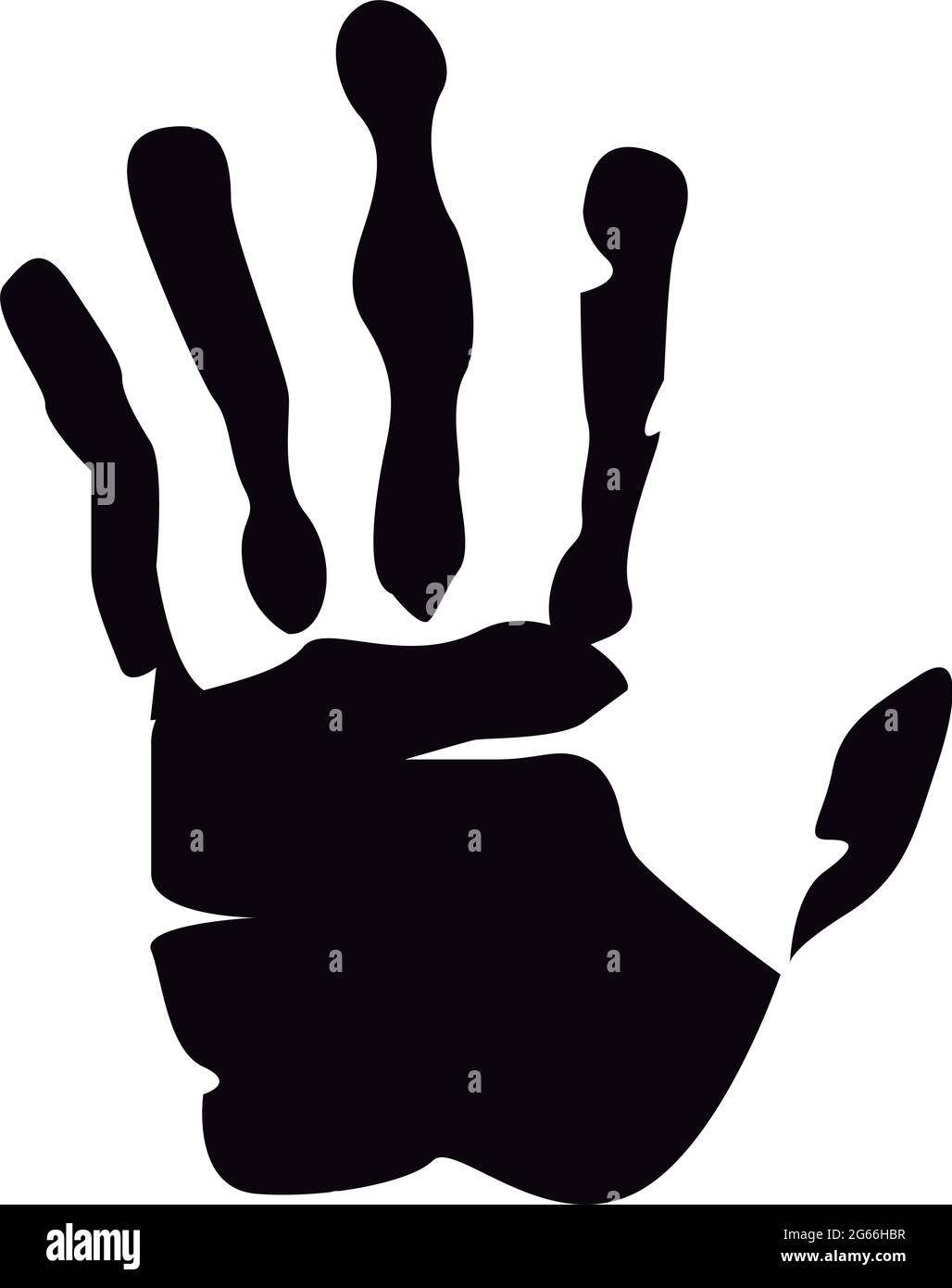left hand print Stock Vector Image & Art - Alamy