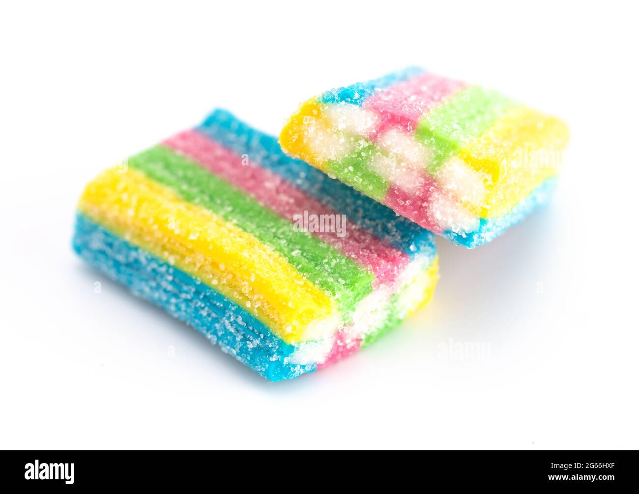 Rainbow candy square Cut Out Stock Images & Pictures - Alamy