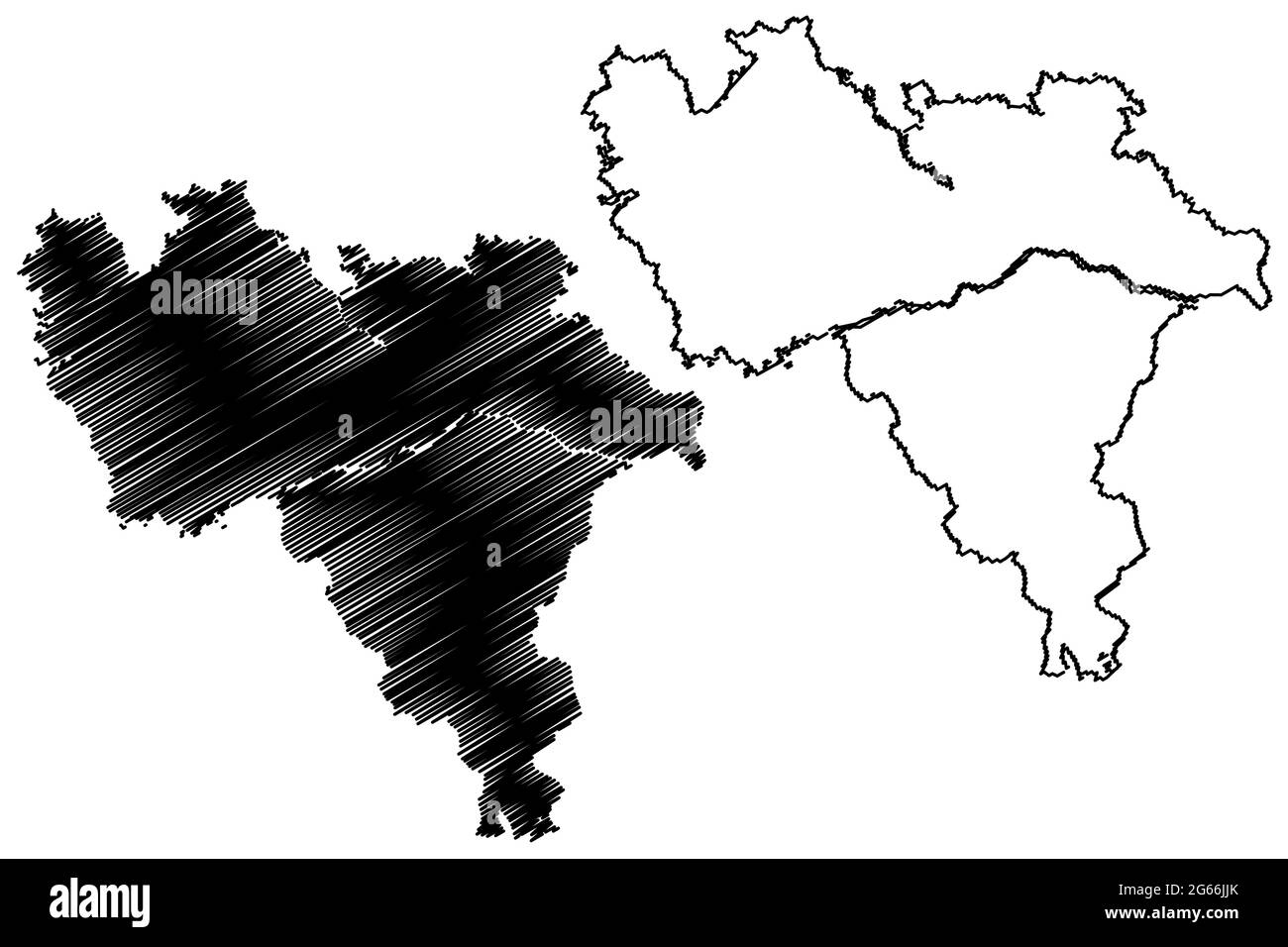 Pavia province (Italy, Italian Republic, Lombardy region) map vector ...