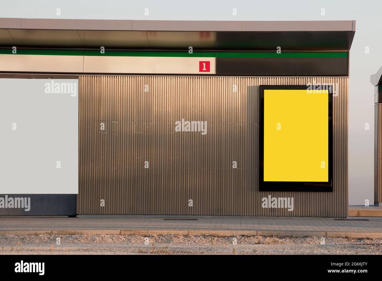 advertising billboards in subway station Stock Photo - Alamy
