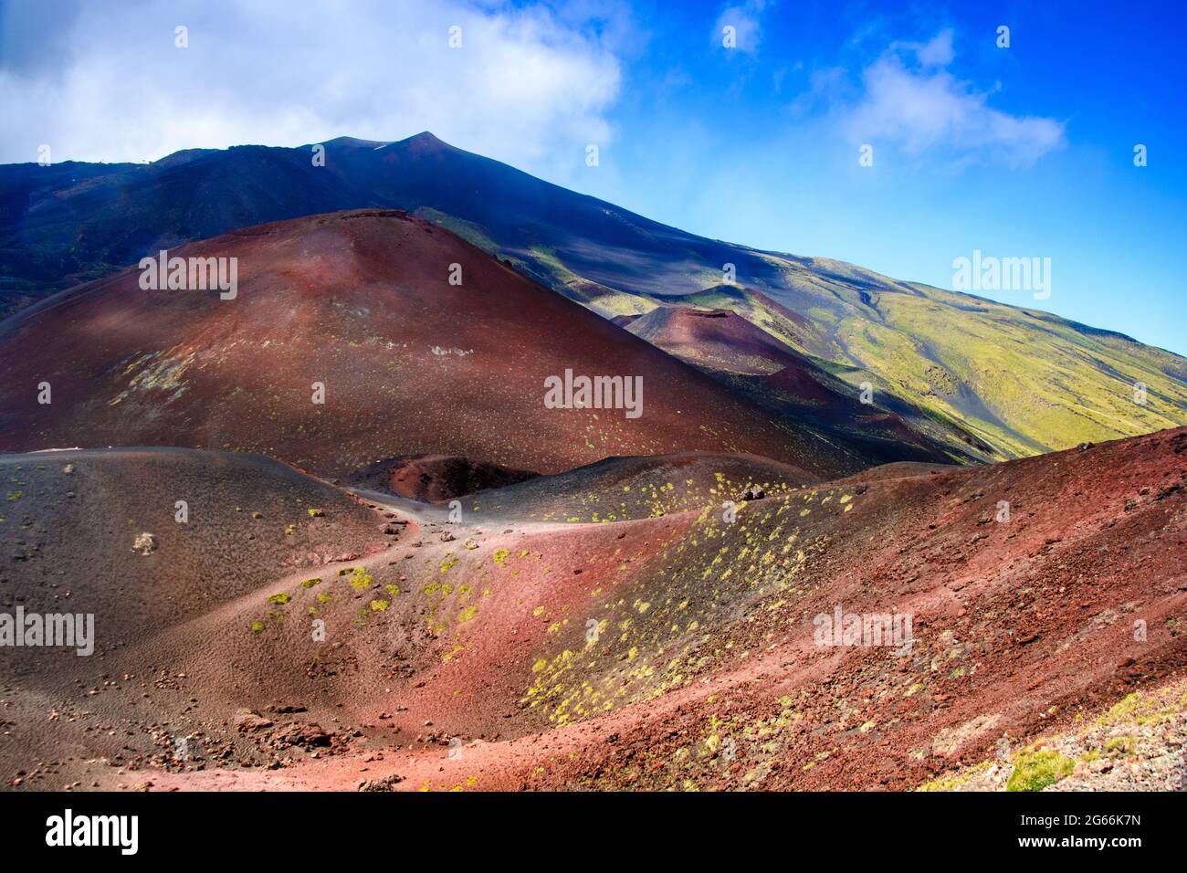 Red slopes of the Etna Stock Photo - Alamy