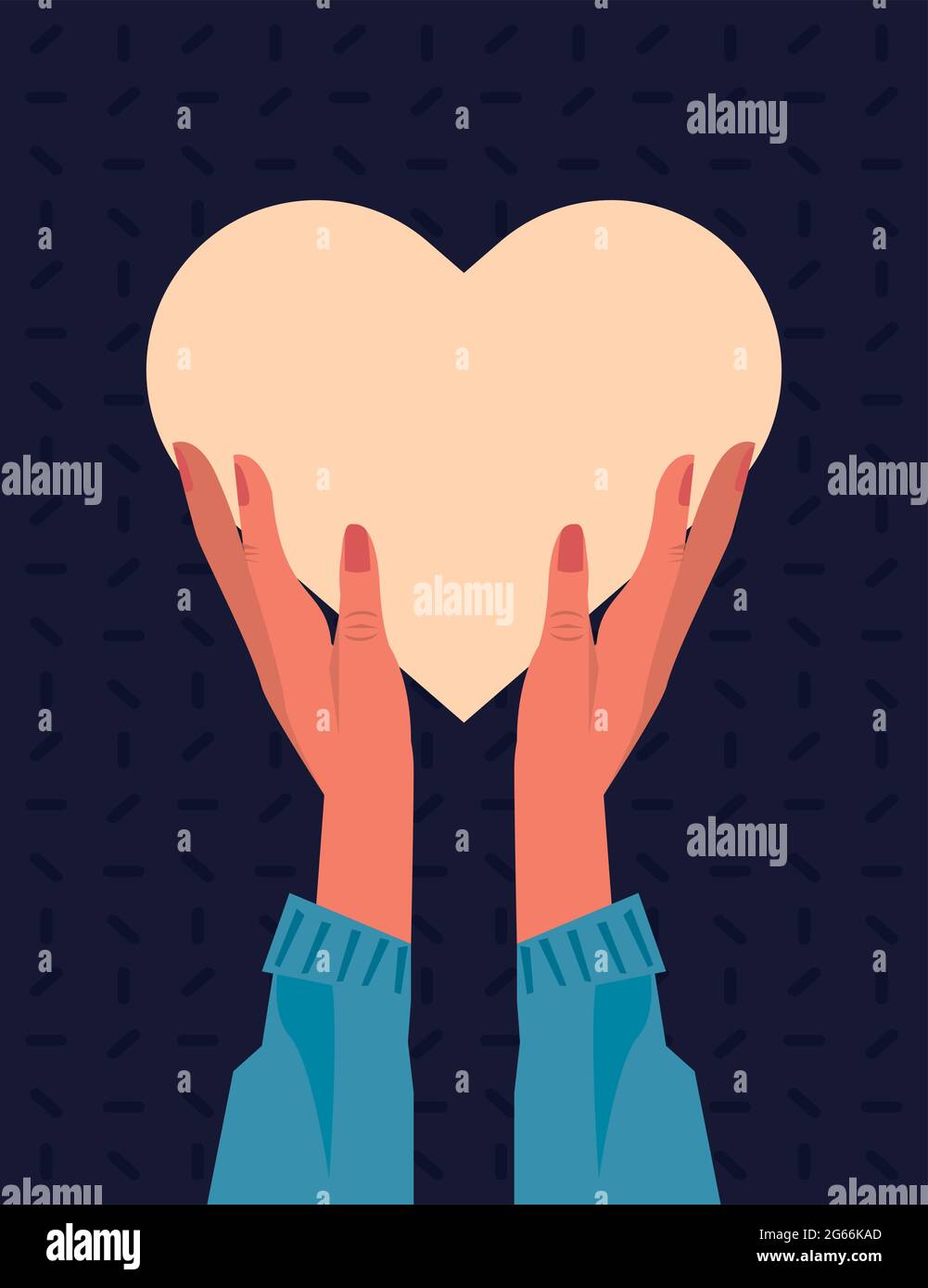 hands lifting heart Stock Vector Image & Art - Alamy