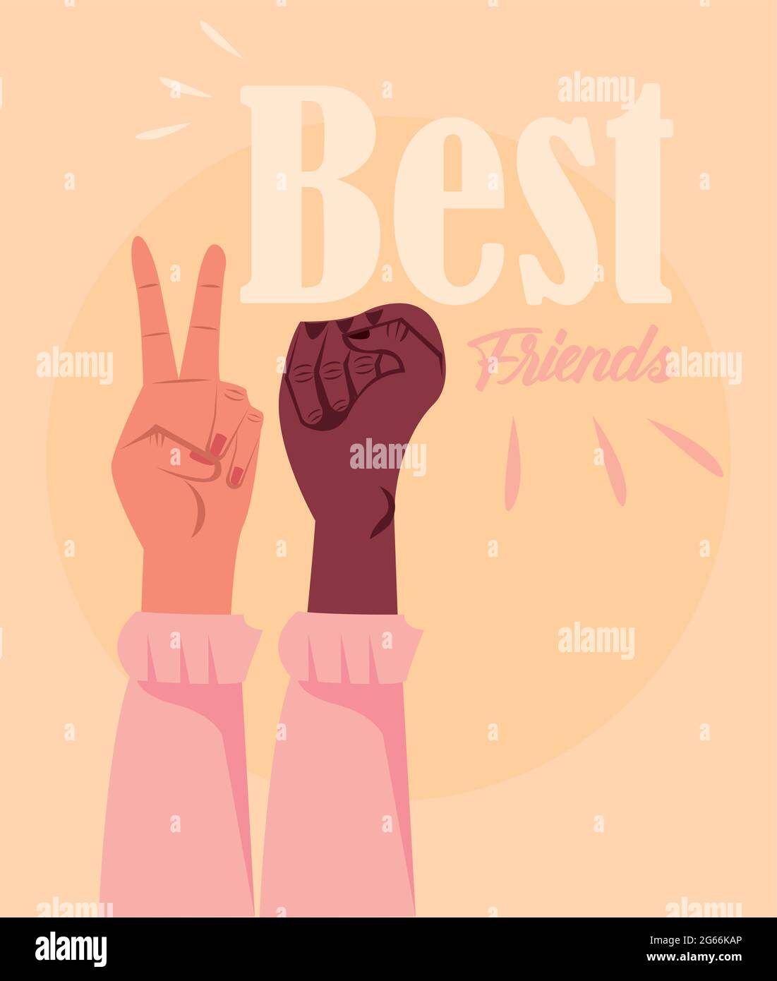 best friends card Stock Vector Image & Art - Alamy