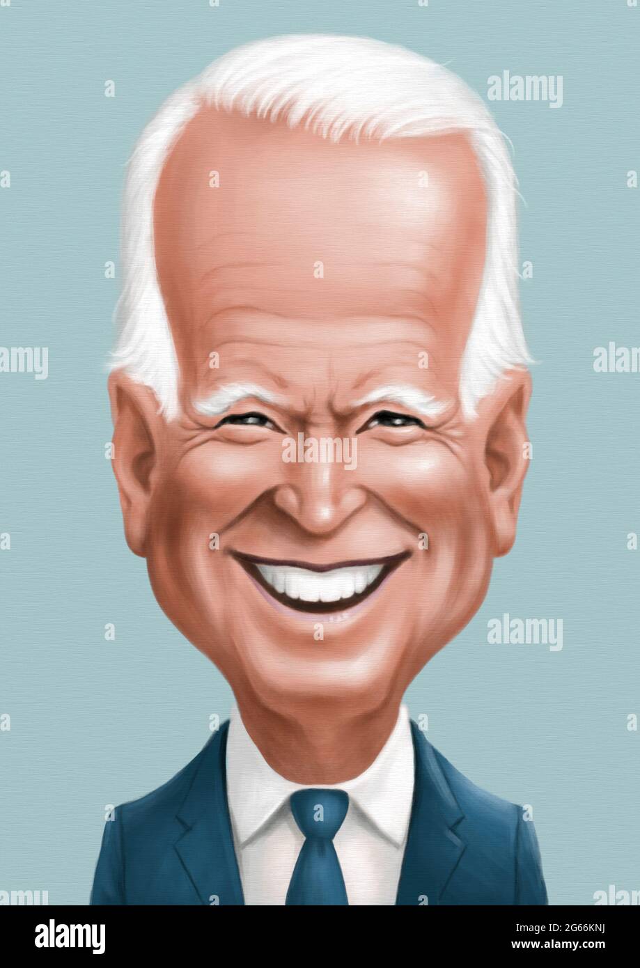 Joe Biden caricature Stock Photo - Alamy