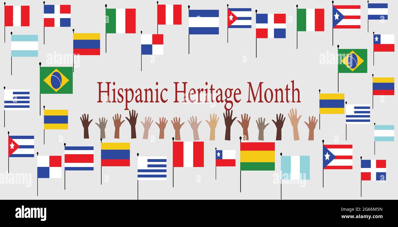 Spanish Speaking Countries Flags Collage