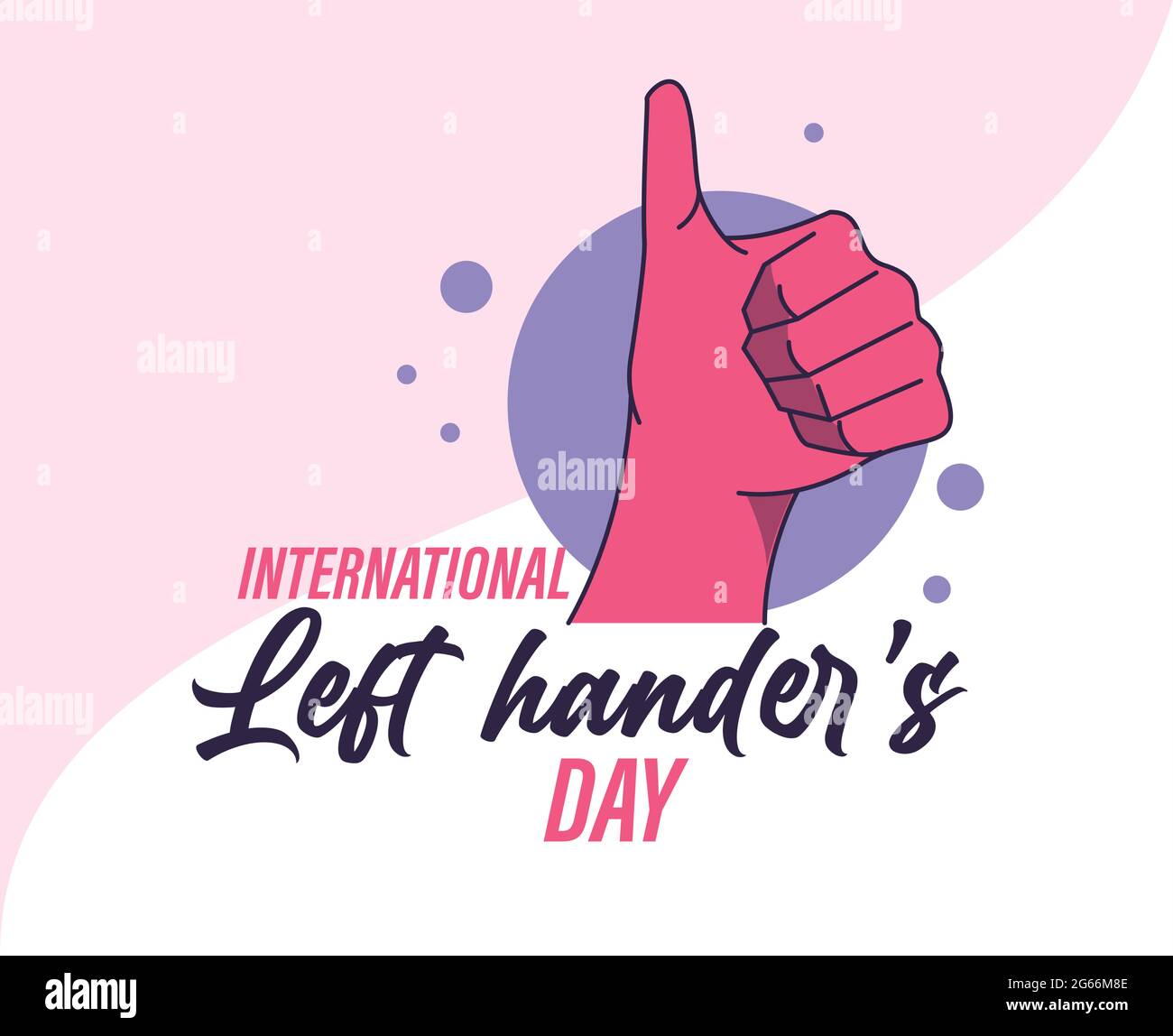 left handers day card Stock Vector Image & Art - Alamy