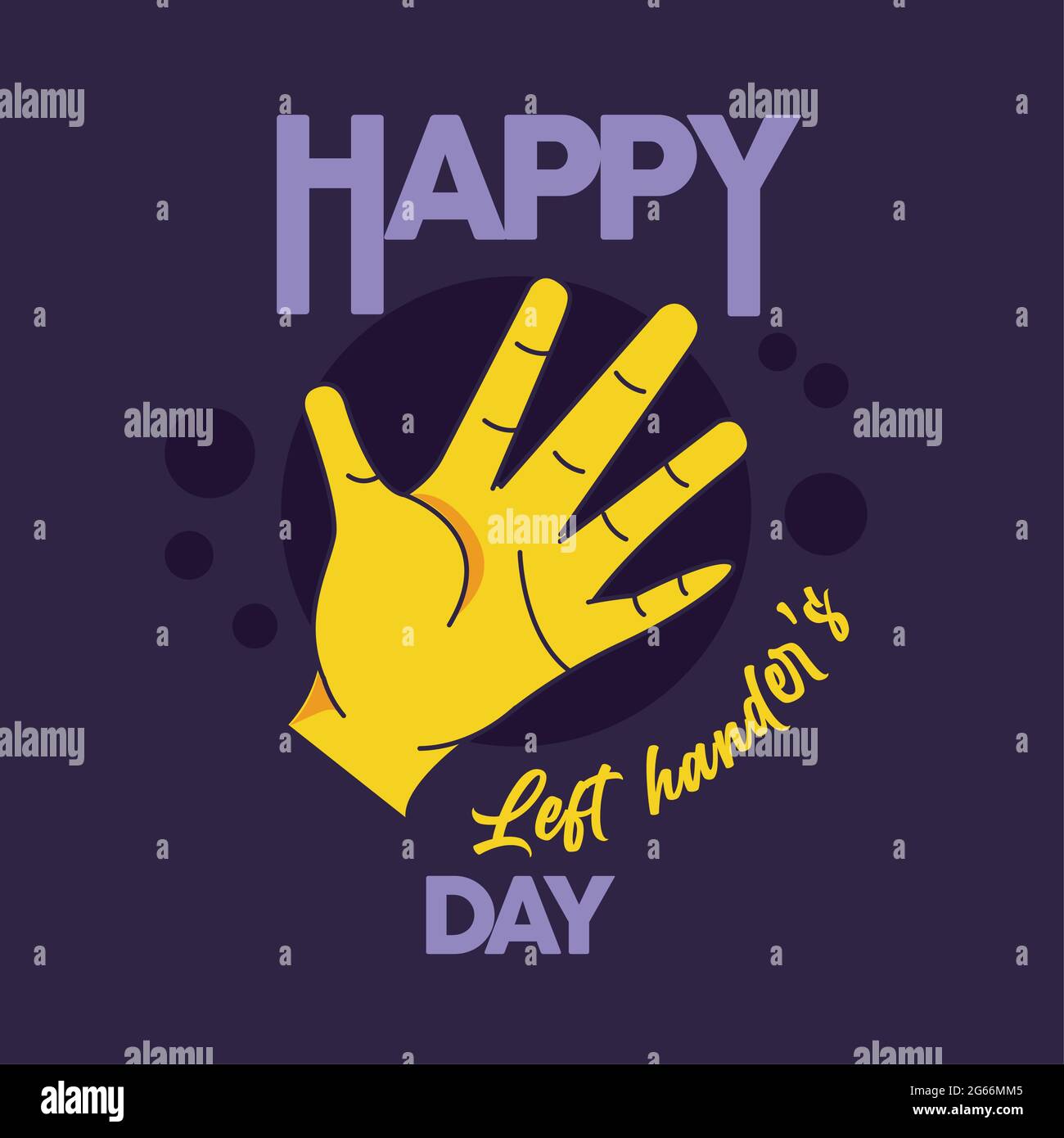 left handers day poster Stock Vector Image & Art - Alamy