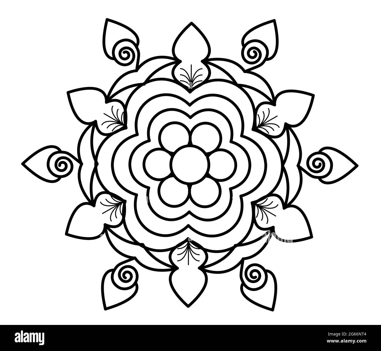 Kolam art Black and White Stock Photos & Images - Alamy