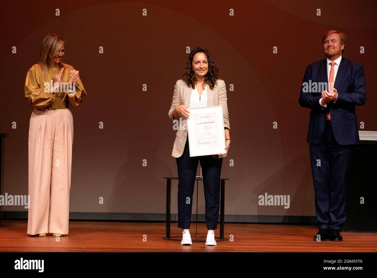 30-06-2021 Hilversum Queen Maxima and King Willem-Alexander with ...