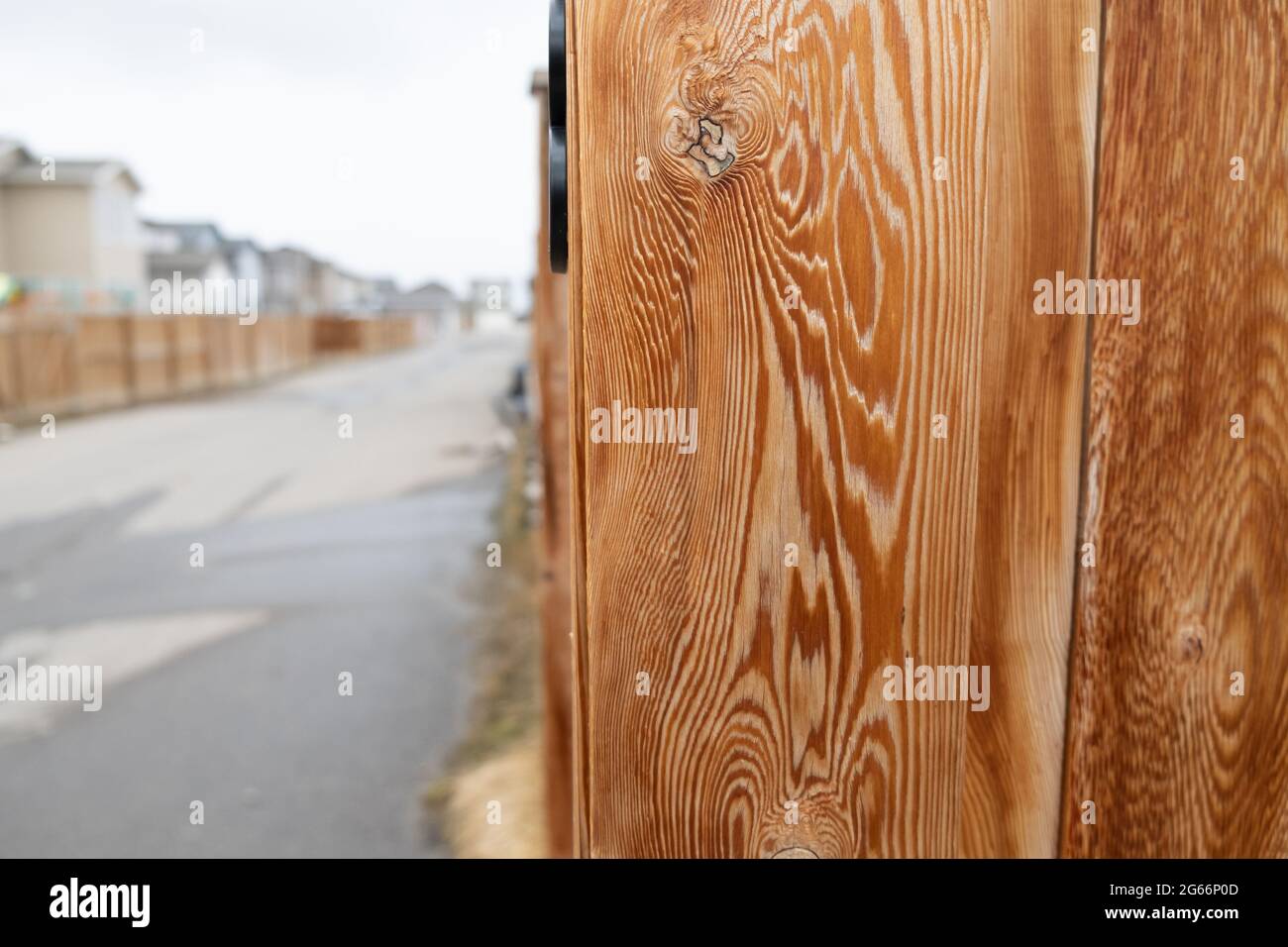 Alleyway between houses in urban city residential development Stock ...